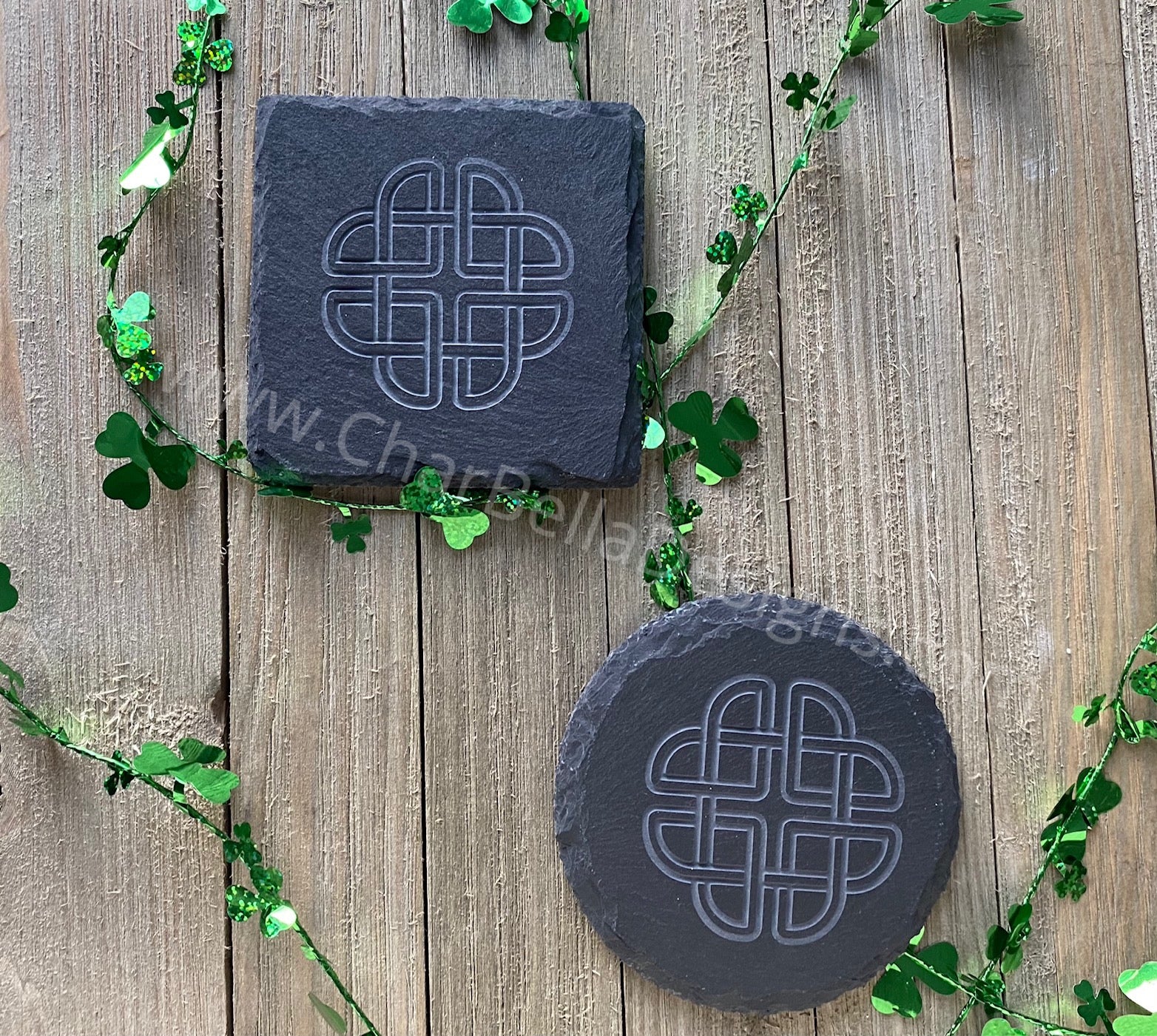 Celtic Knot Slate Coasters (set of 4) – CharBella Designs